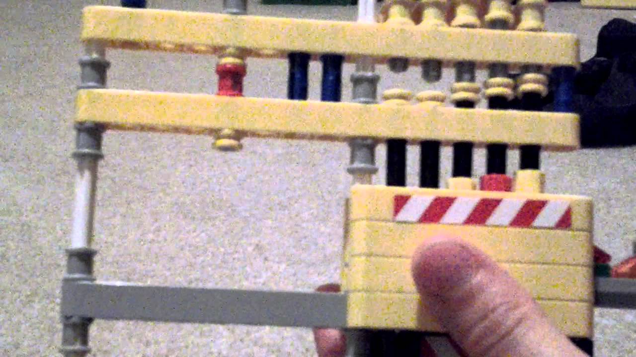Lego pin tumbler lock mechanism - YouTube