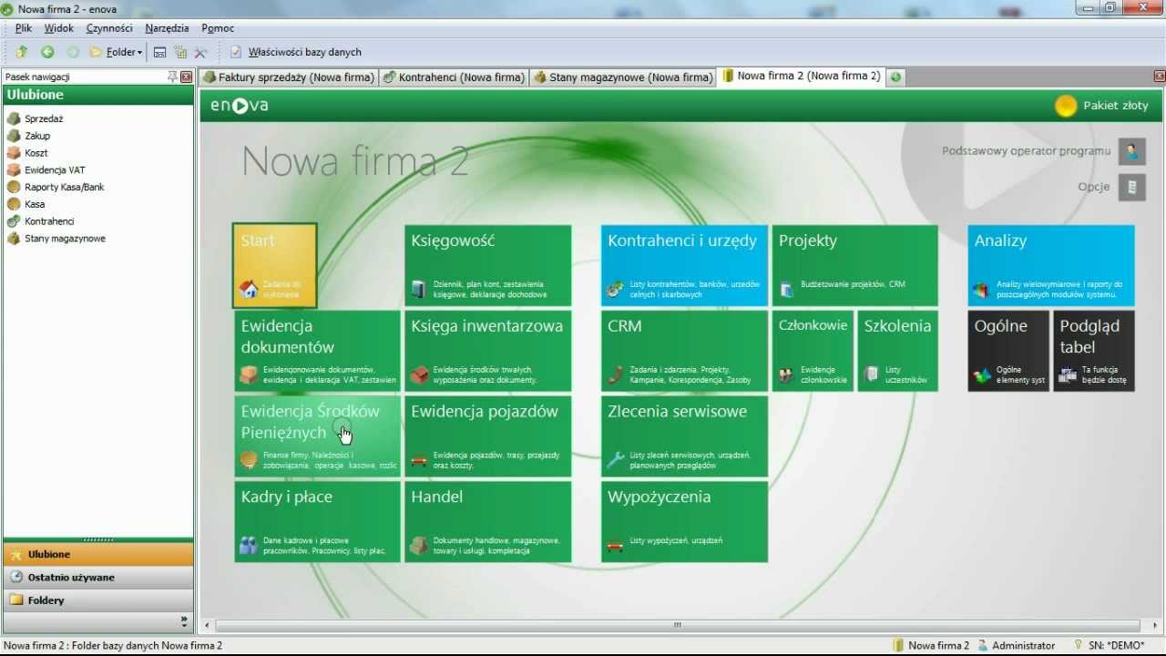 ENOVA nowy interface użytkownika - YouTube