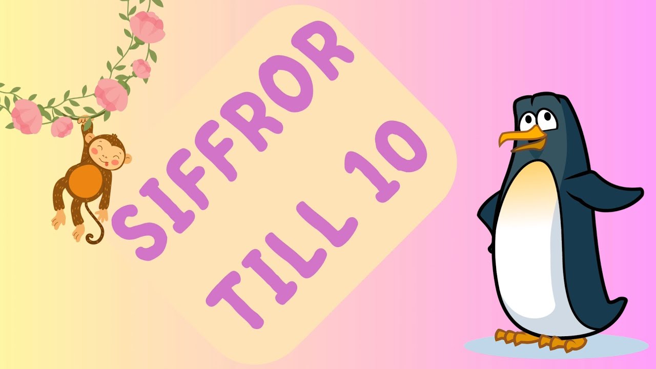 Lära sig siffror | Lär ditt barn siffror | Räkna för barn | Lär dig ...