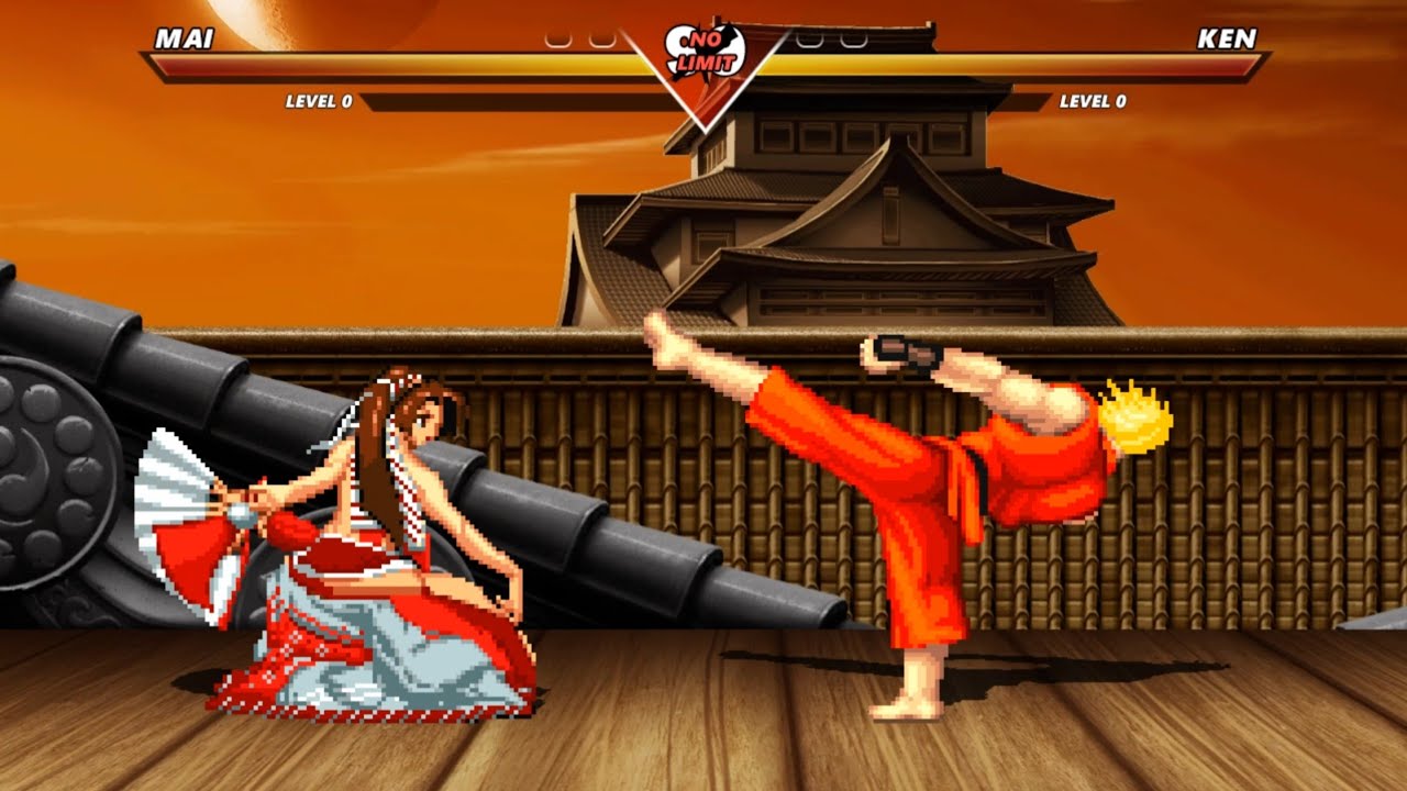 MAI SHIRANUI vs KEN - The most epic fight ever made ! - YouTube