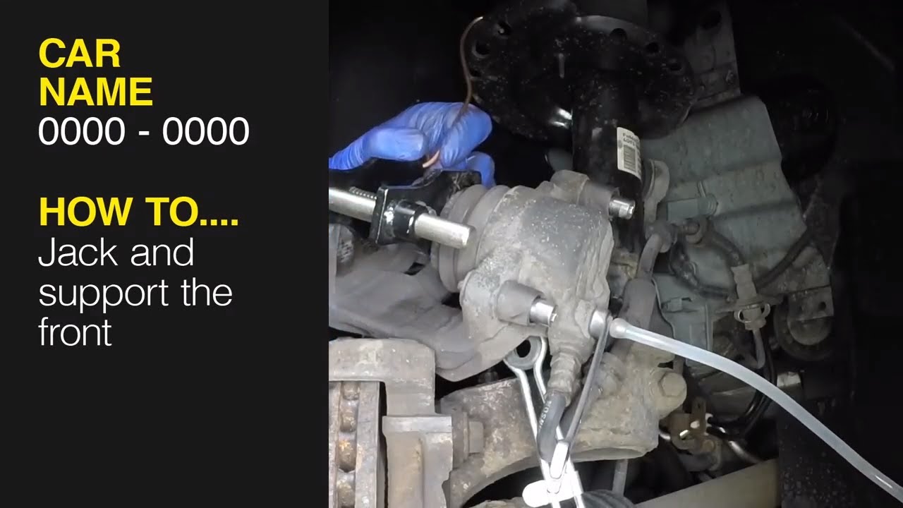 How to Jack and support the front on a Ford Mondeo 2007 to 2014 - YouTube