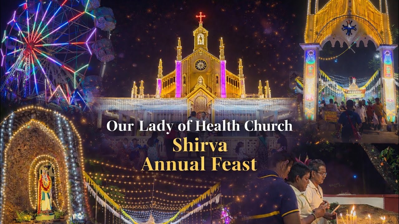 Our Lady of Health Church Shirva ⛪️🎡Annual Feast | Udupi Church ...