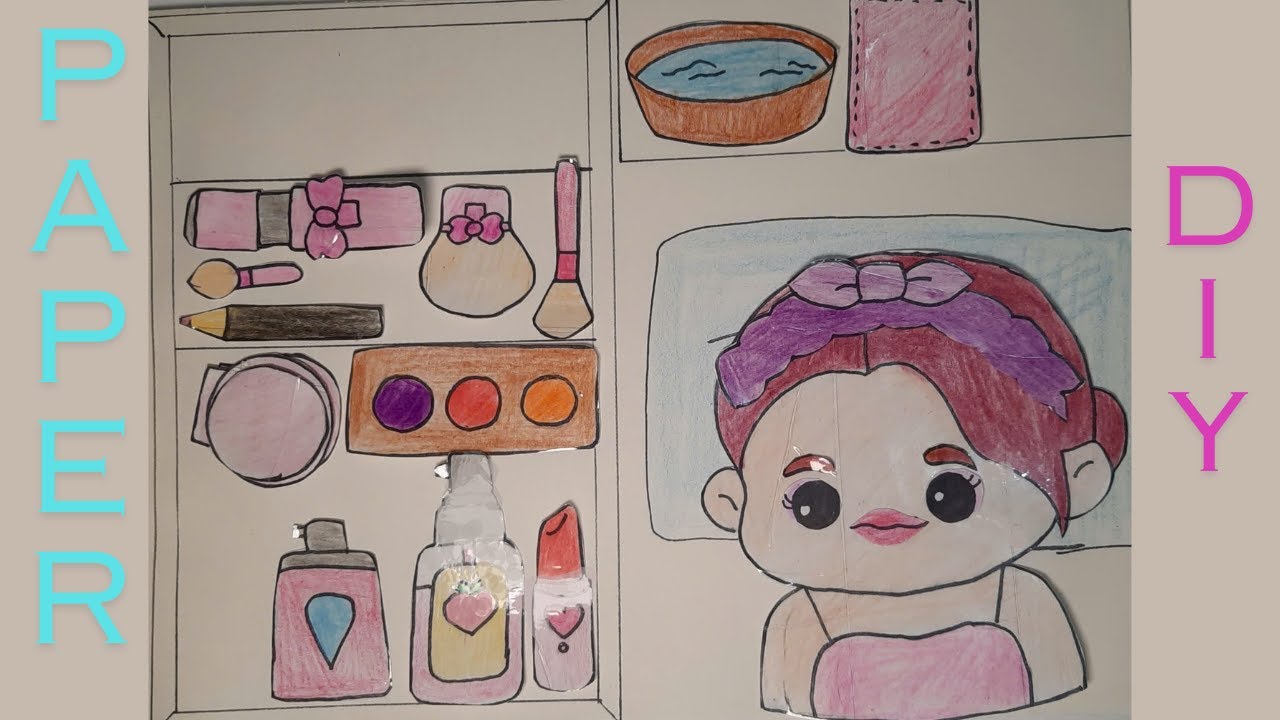 Paper diy 💛 Skincare for cute girls - YouTube