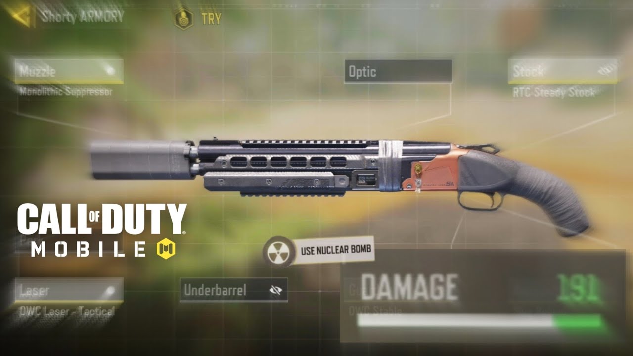 NEW* Shorty 1 hit attachments | COD mobile season 5 - YouTube