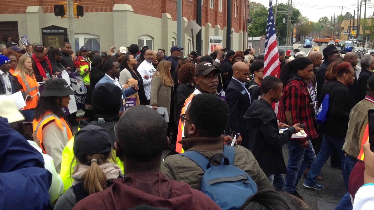 March for Humanity starts in Atlanta, GA on April 9, 2018 - YouTube