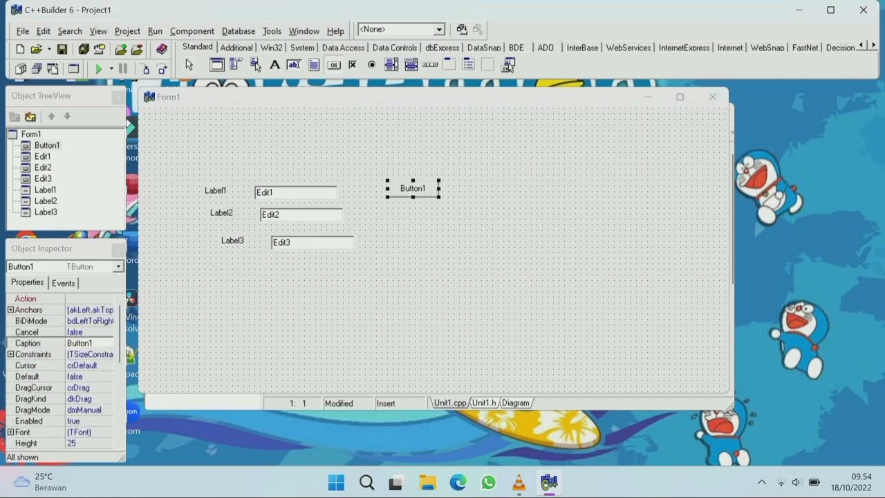 Tutorial C++ Builder Program Kalkulator Sederhana - YouTube