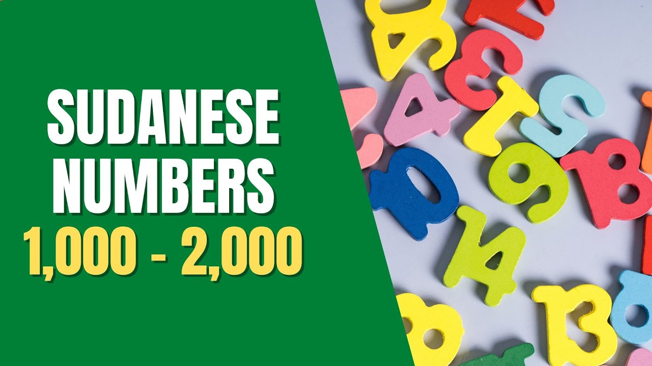 Numbers 1,000 to 2,000 in Sudanese Arabic - YouTube