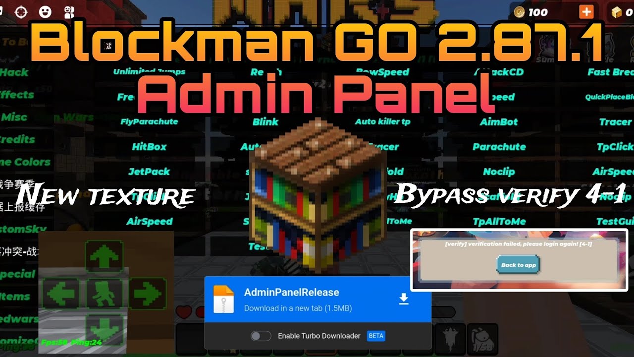 New Blockman GO 2.87.1 Admin Panel | Release 1.5 - YouTube