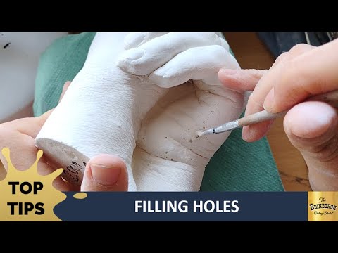 How to Fill Holes on the Surface of a Handcast - YouTube