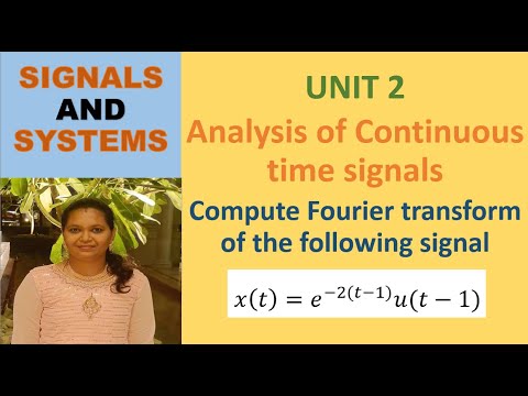 Fourier Transform of Exponential Function with Step Shift | x(t) = e ...