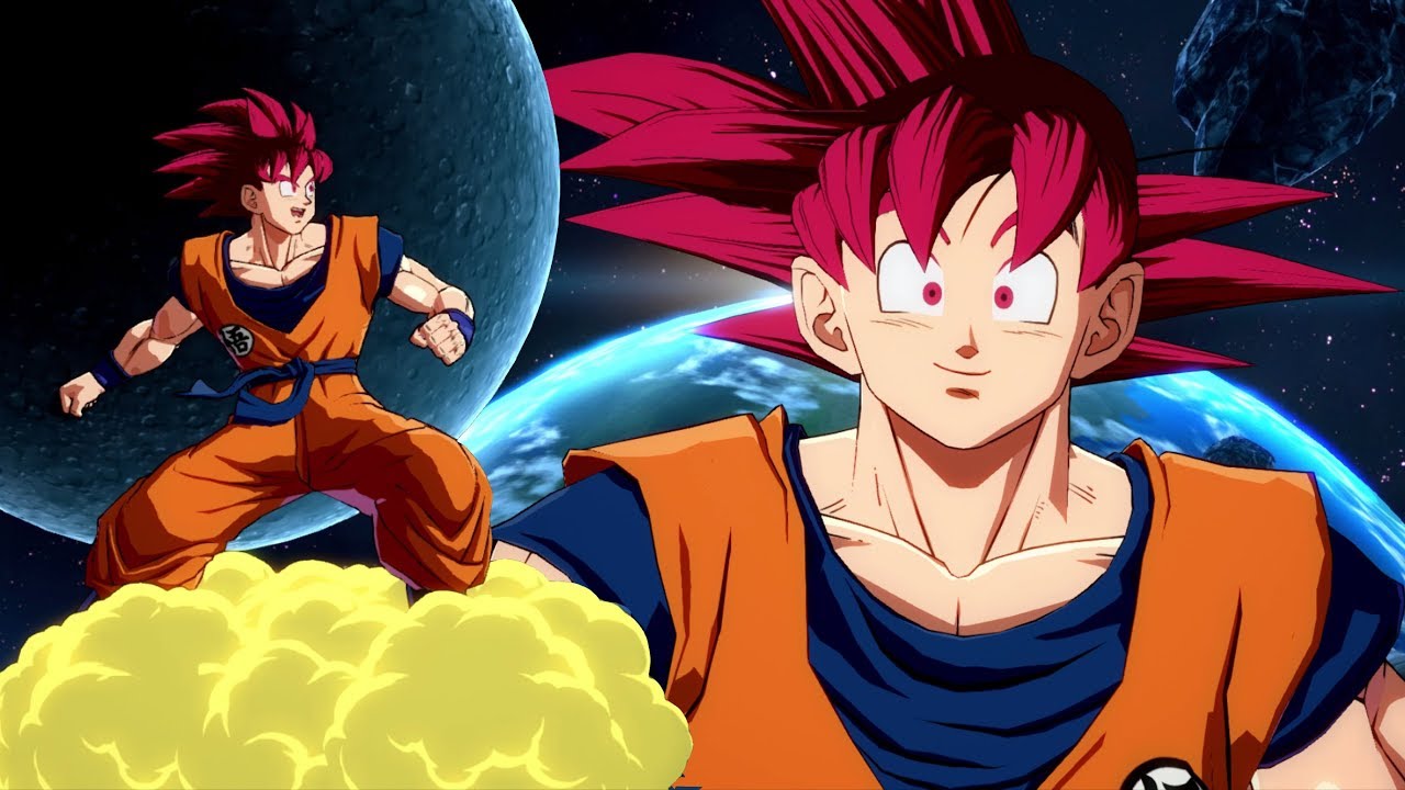 SUPER SAIYAN GOD BASE GOKU | Dragon Ball FighterZ: Gameplay [Mod]【60FPS ...