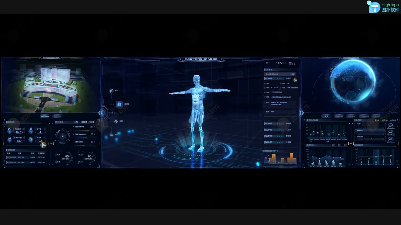 Human Digital Twin | Creative & Interactive Information Dashboard ...
