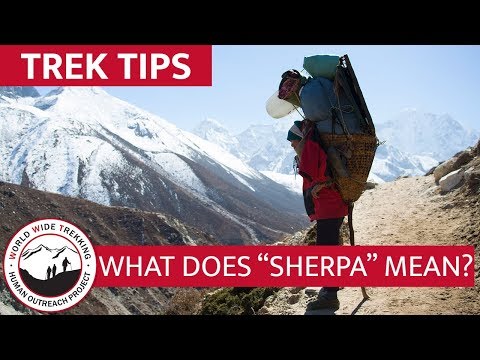 What Does The Term Sherpa Lifestyle Mean