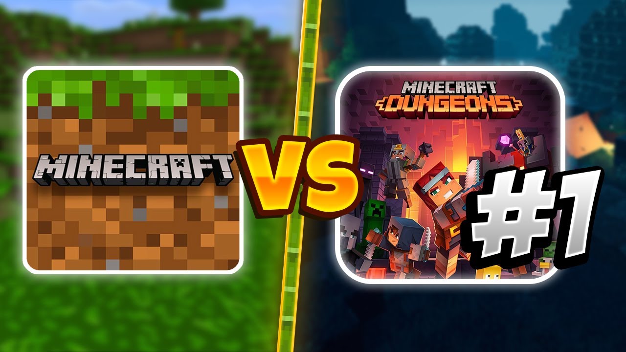 Minecraft PE VS Minecraft Dungeons - YouTube