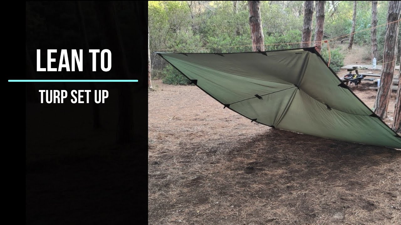 TARP SET UP - LEAN TO - YouTube