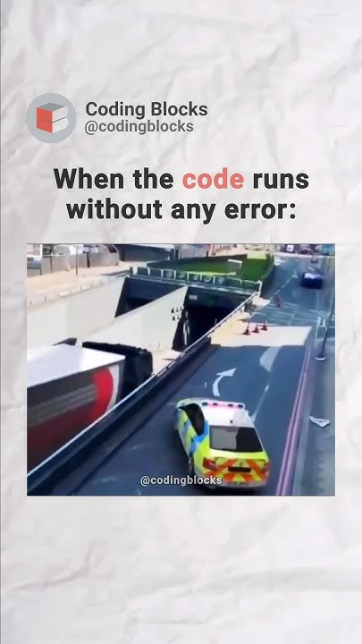 When the code runs without any error | Who else can relate | Coding Blocks! #code - YouTube