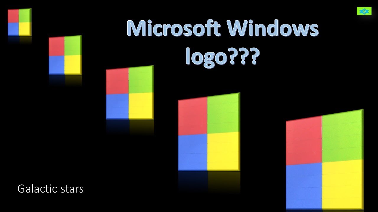 Microsoft Windows logo with LEGO - YouTube