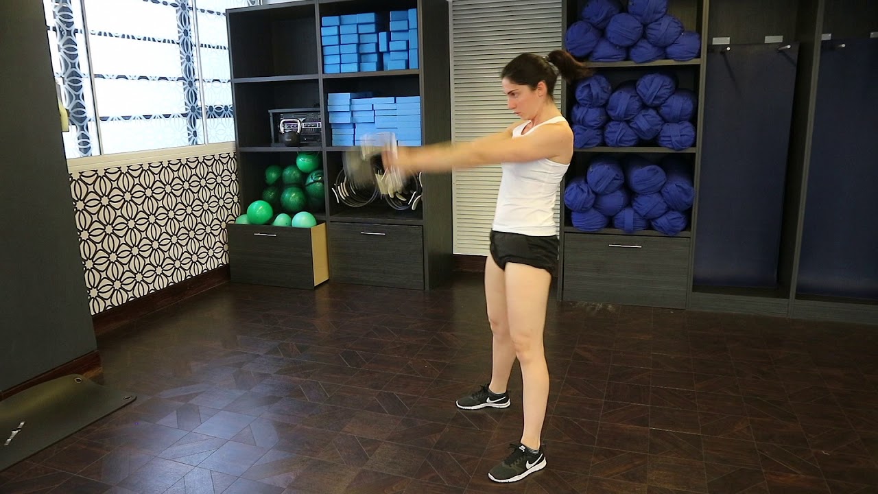 Double Kettlebell Swing - YouTube