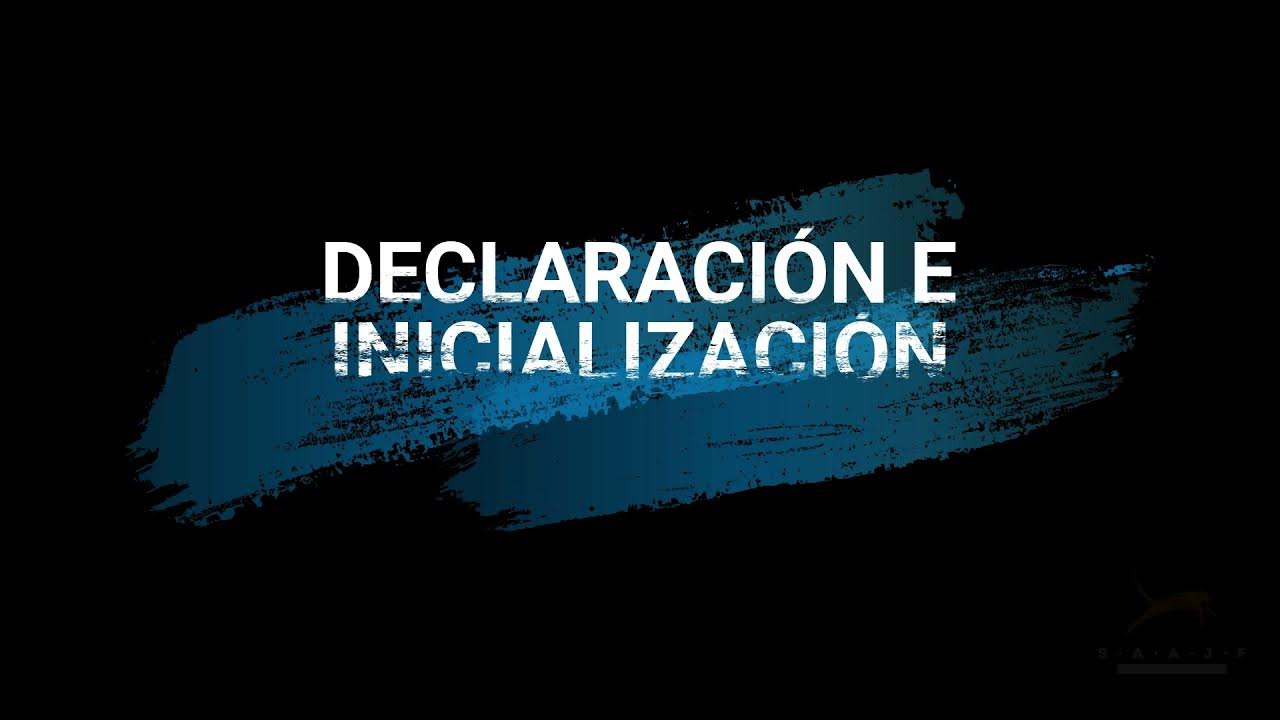 Curso Java Básico - 4 Declaración e inicialización de variables - YouTube