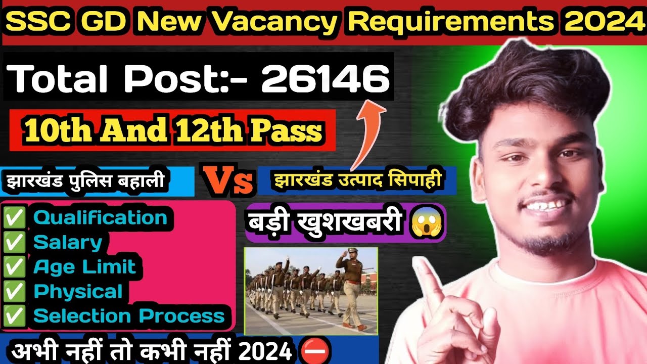 SSC GD New Vacancy Requirements 2024|SCC GD New Notification Out|Ssc Gd ...