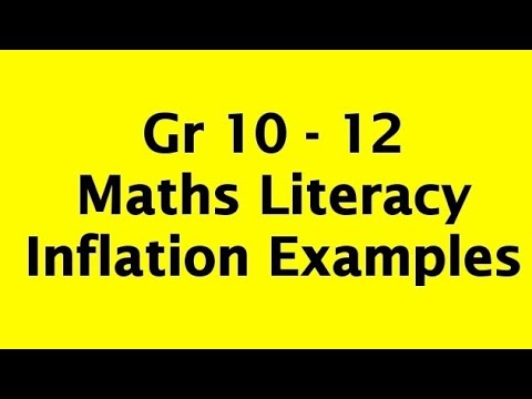 Gr 10 - 12 MLIT | Inflation Examples - YouTube