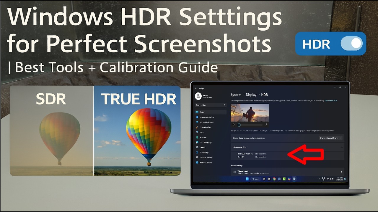 How to Capture TRUE HDR Screenshots in Windows 10/11 | Take Bright ...