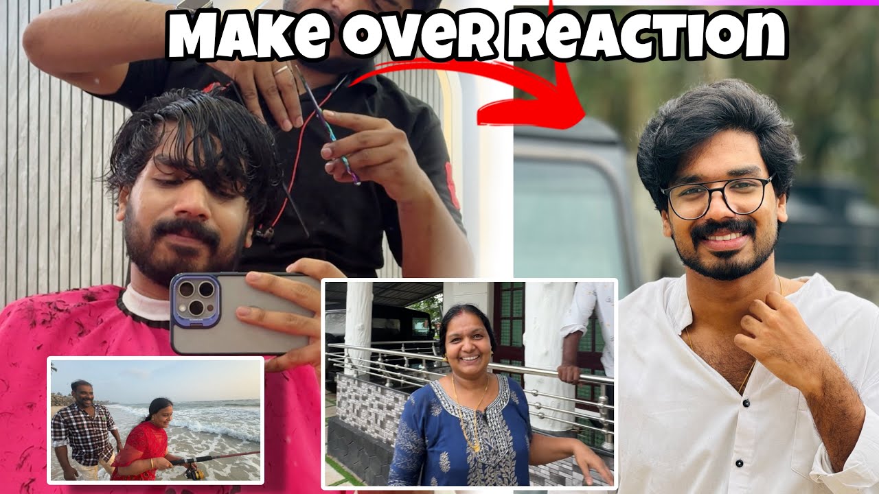 MAKEOVER REACTION😍|AMMA FISHING😄 - YouTube