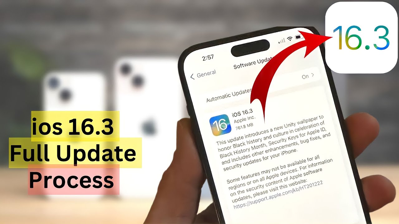 How to install the ios 16.3 Software Update - Full Process - YouTube