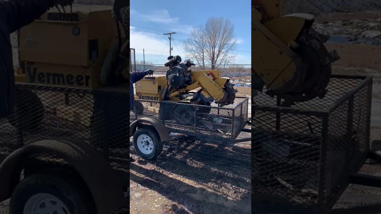 2005 Vermeer 252 Stump Grinder - YouTube