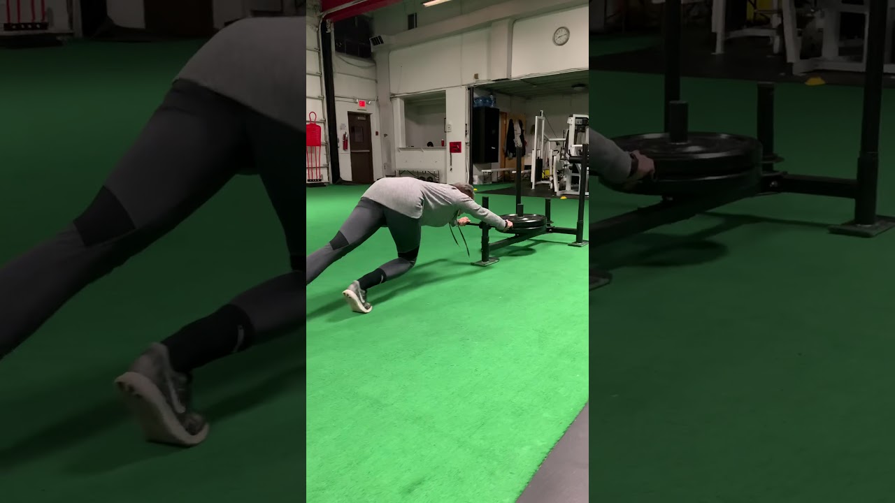Prowler low bar push - YouTube