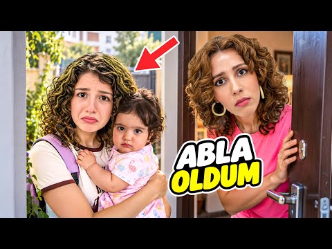 ESMANUR ABLA OLMAK İSTEDİ! SARA ABLA BEBEĞİ AĞLATTI!!
