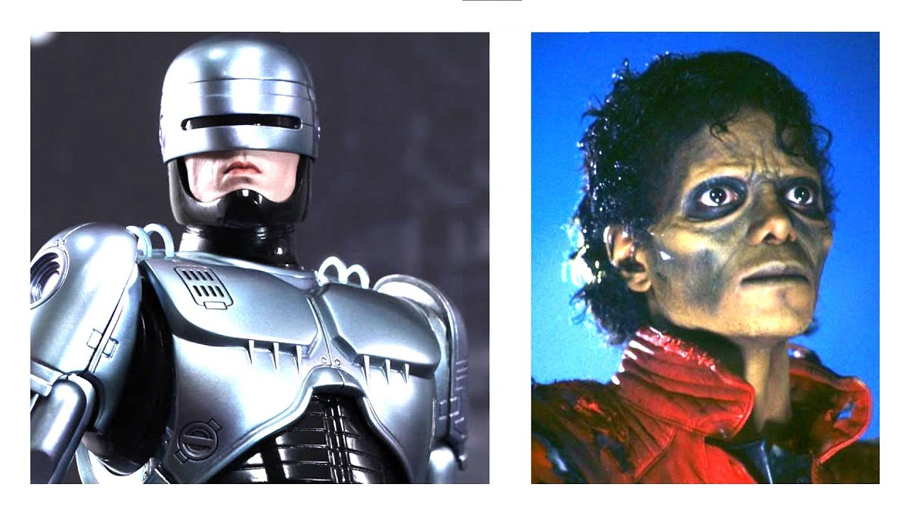 ROBOCOP dancing THRILLER with Michael Jackson ANIMATION - YouTube