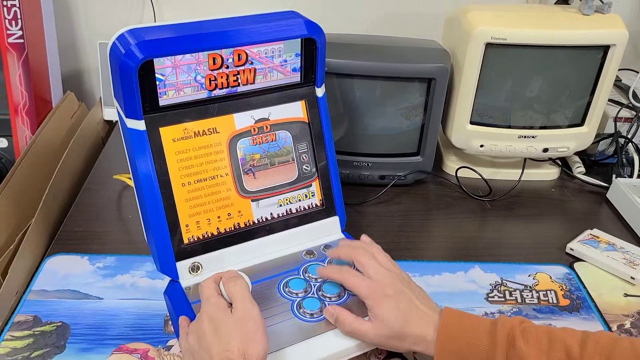 RPI4 dynamic marquee arcade with 2nd display - YouTube