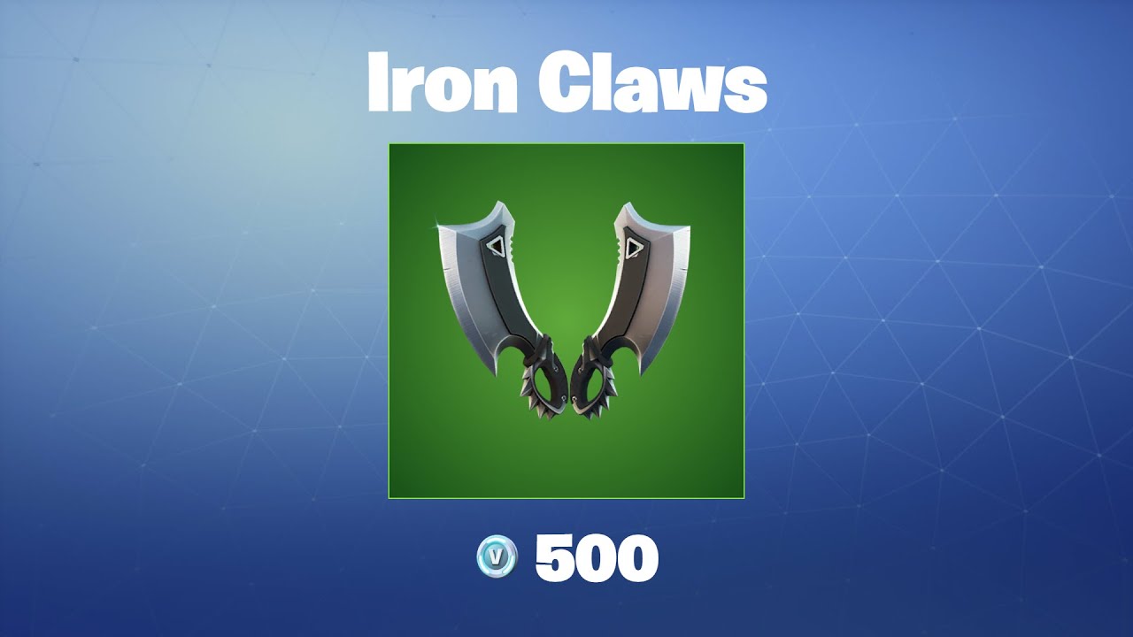 Iron Claws | Fortnite Pickaxe - YouTube