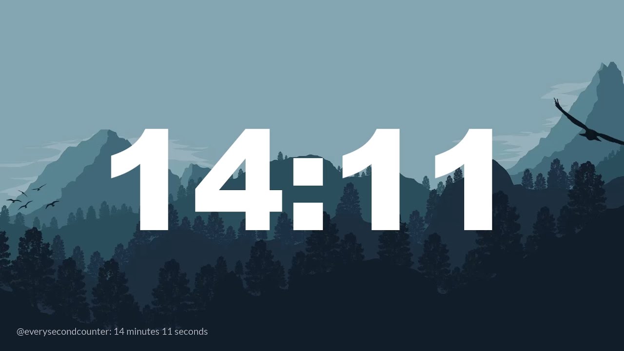 14 minutes 11 seconds [851 secs] clock timer countdown || Alarm Focus ...