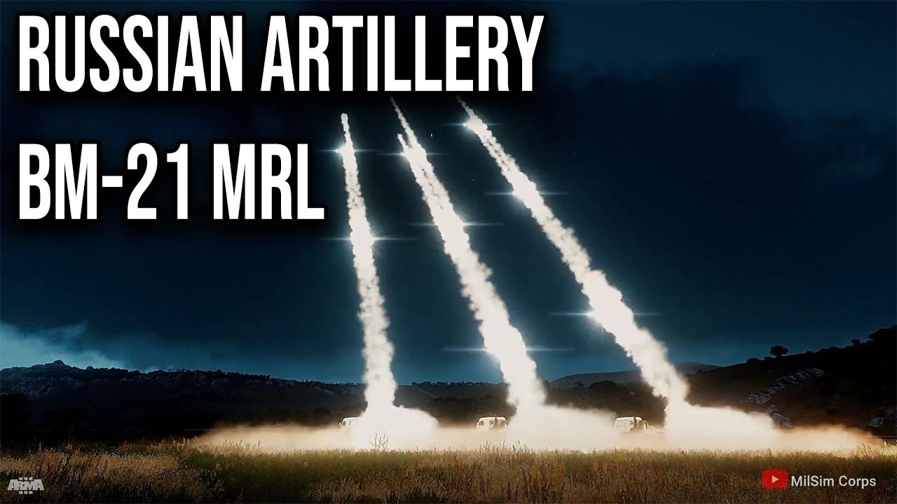Barrage of Multiple Rocket Launchers In Action - Russian Artillery - BM ...