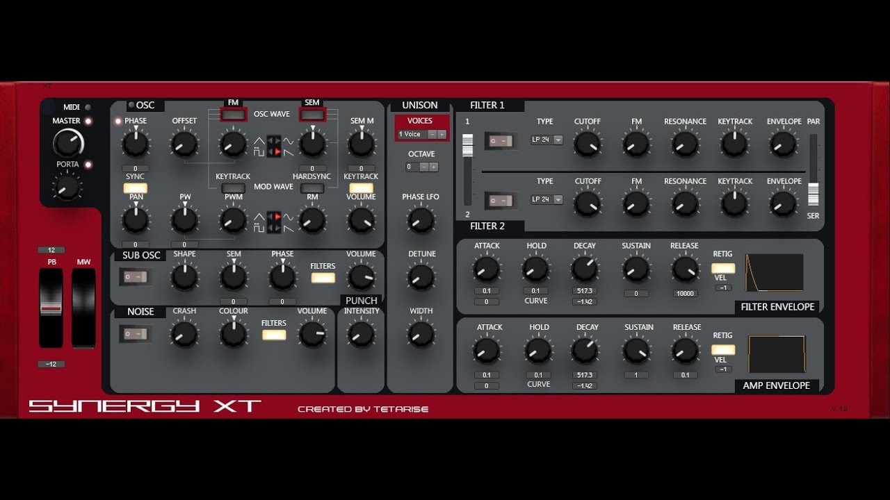 NI Synergy XT synthesizer - YouTube