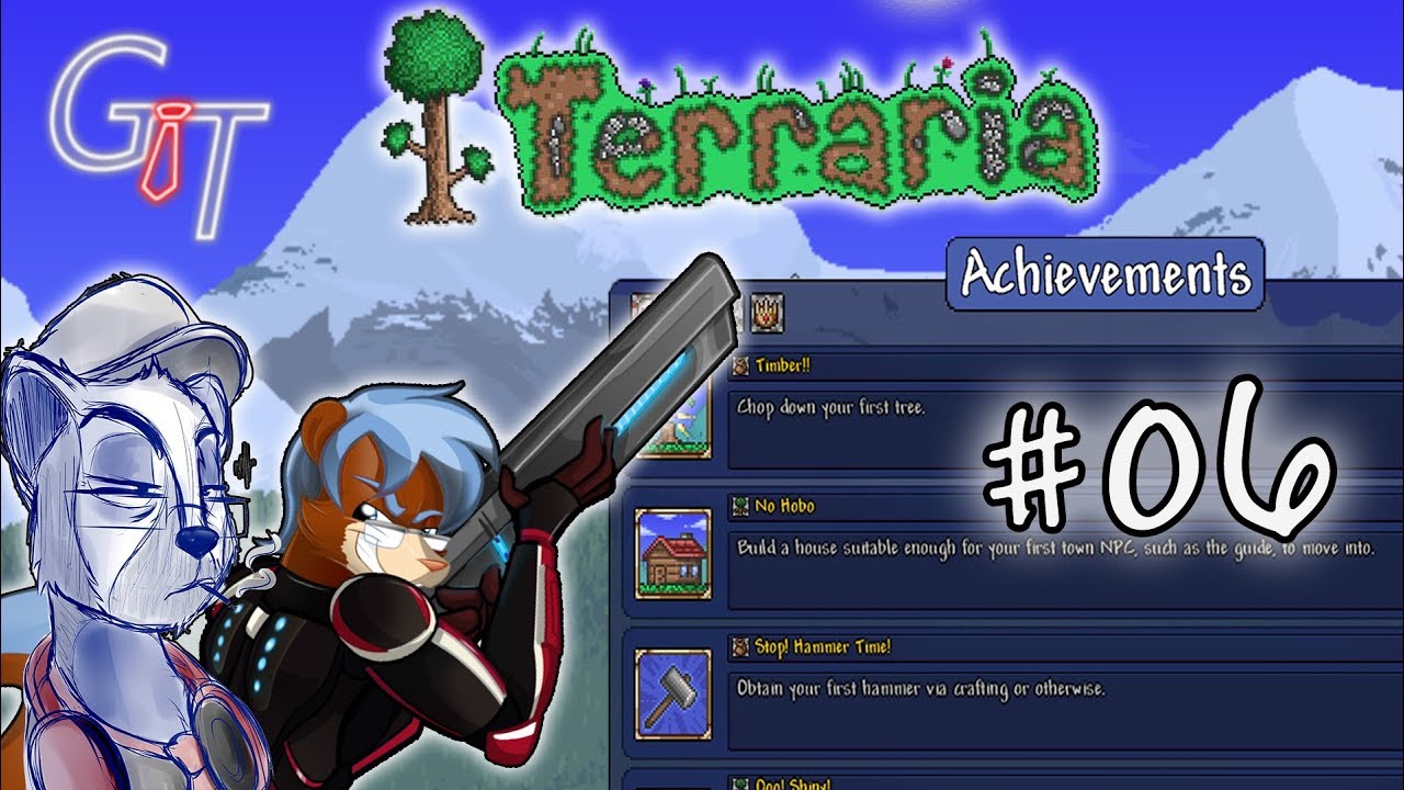 GiT Terraria Achievement Hunters #06: Making new NPC Friends - YouTube