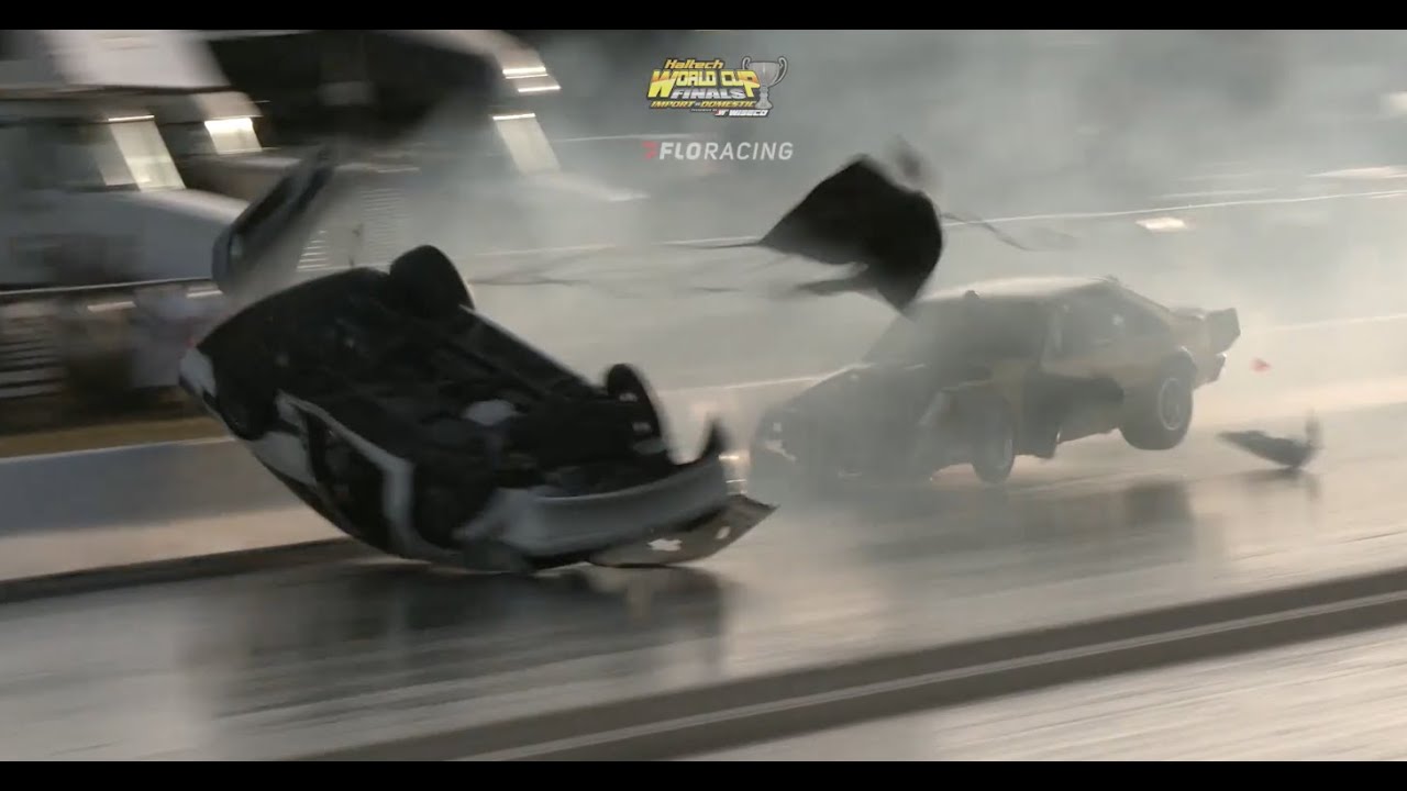 David Farlow and Bill Colson's Wild Crash in X275 vs Hot Rod at World ...