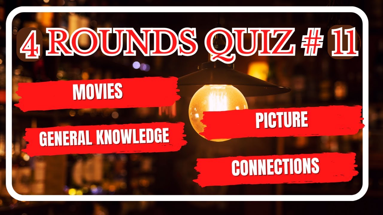 4 Round Trivia pub quiz. Picture, Movies, Potluck, Connections - YouTube