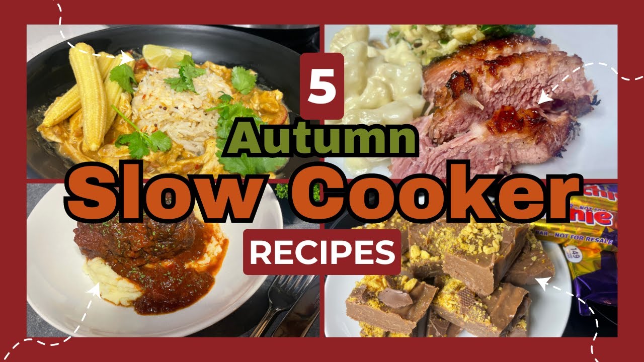5 AUTUMN *SLOW COOK* RECIPES | Easy & Delicious Slow Cooked NINJA FOODI ...