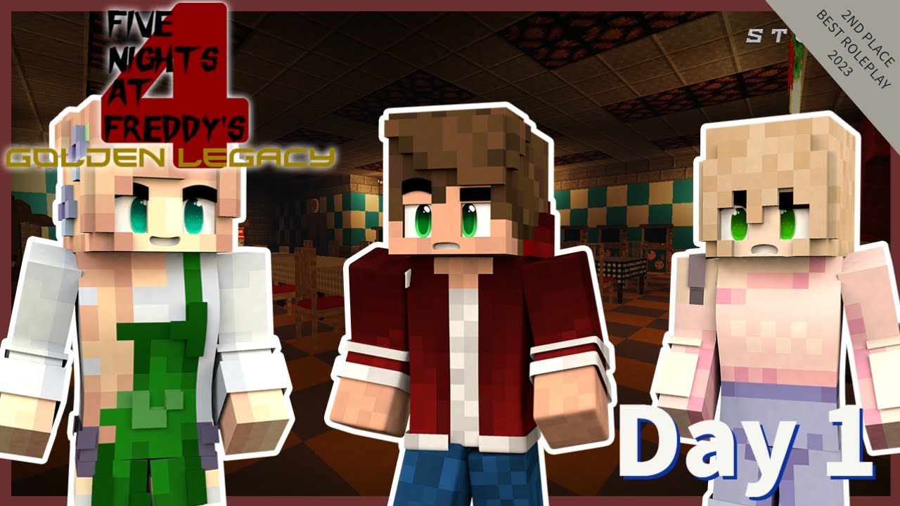 Five Nights at Freddy's 4 Golden Legacy: Day 1 (Minecraft Roleplay ...