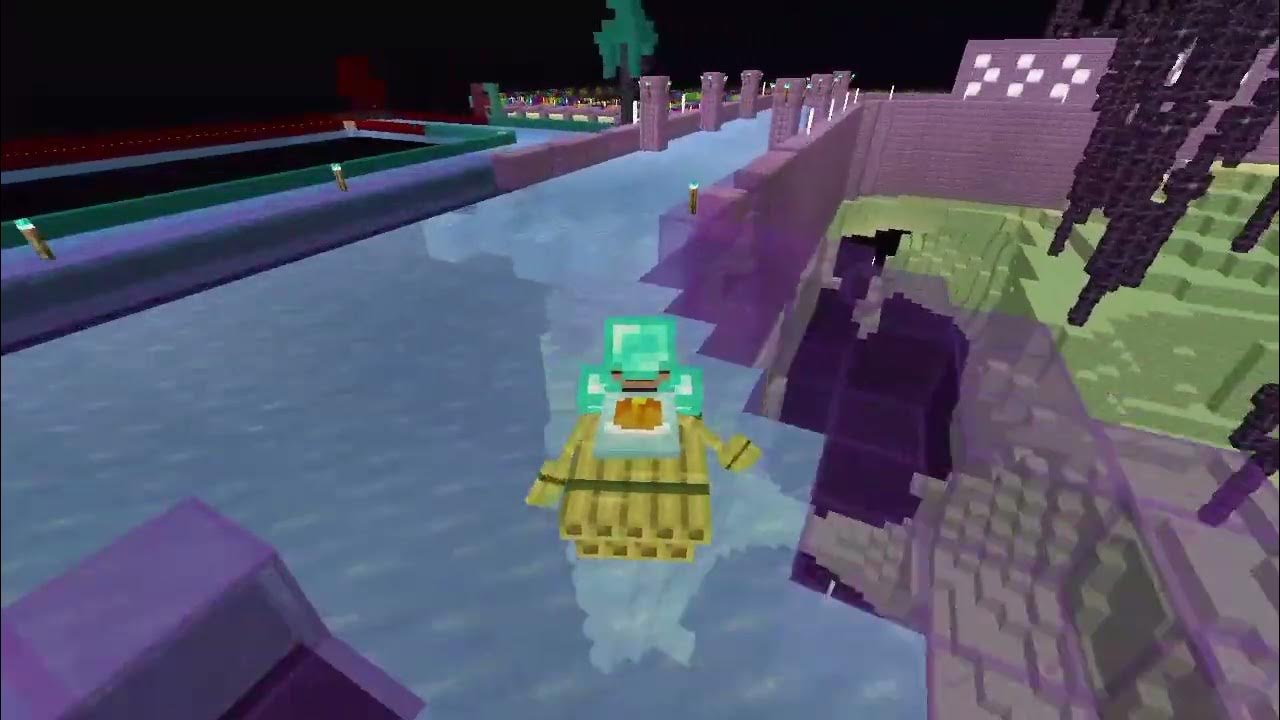 Ice boat racing track - Minecraft minigame - YouTube