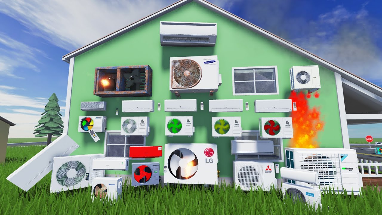 Epic Air Conditioner Testing Suburban Burned | Best Roblox AC - YouTube