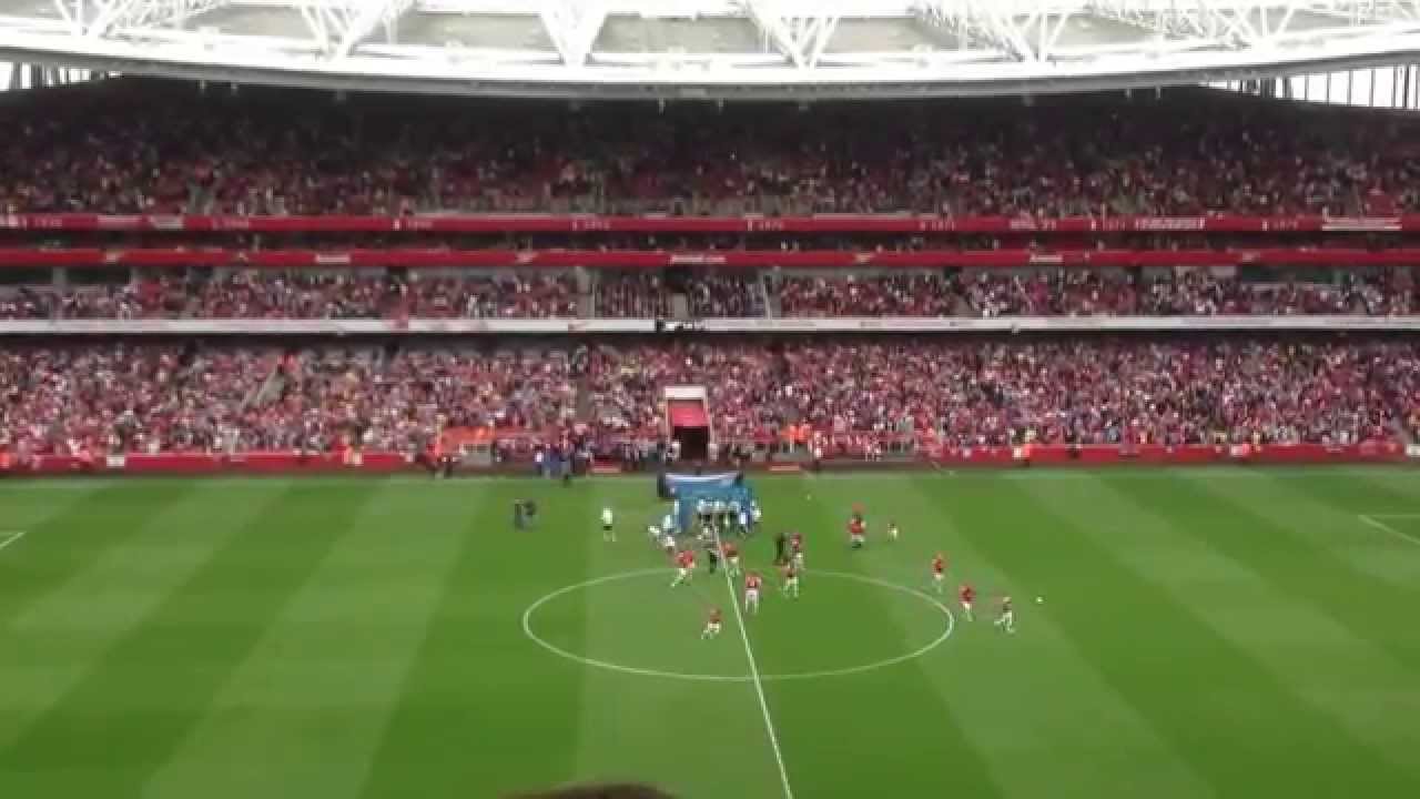 Arsenal vs. Aston Villa Tunnel Walkout - YouTube