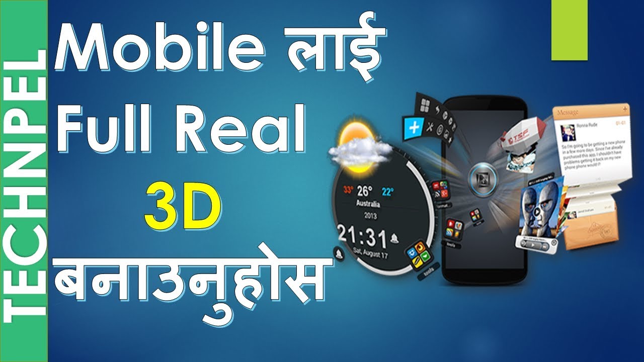 TSF Launcher 3D Shell || Android App Review || Android Best Launcher ...