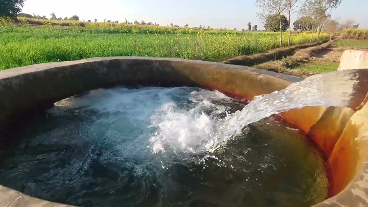 TUBEWELL IN MY BEAUTIFUL VILLAGE DESI SWIMMING POOL - YouTube