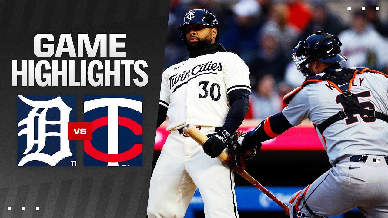 Tigers vs. Twins Game Highlights (4/19/24) | MLB Highlights - YouTube