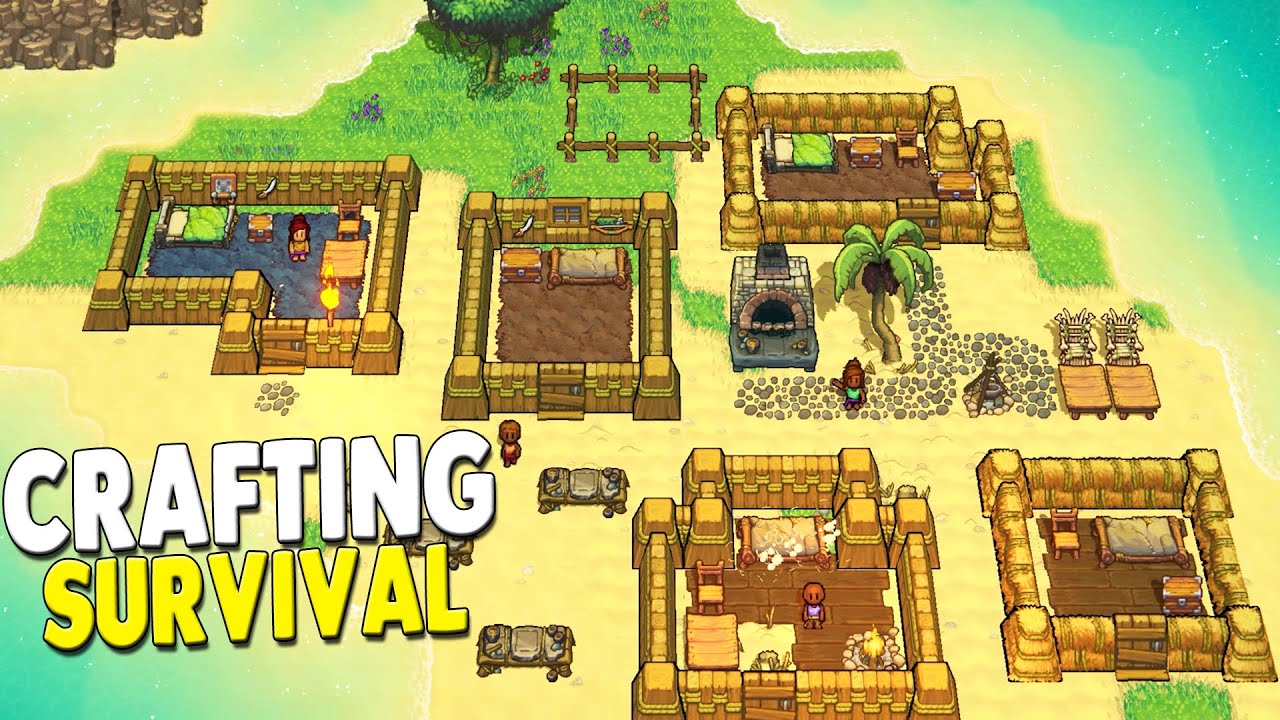 NEW - Building Survival Colony On Shipwrecked Island Crafting Base ...