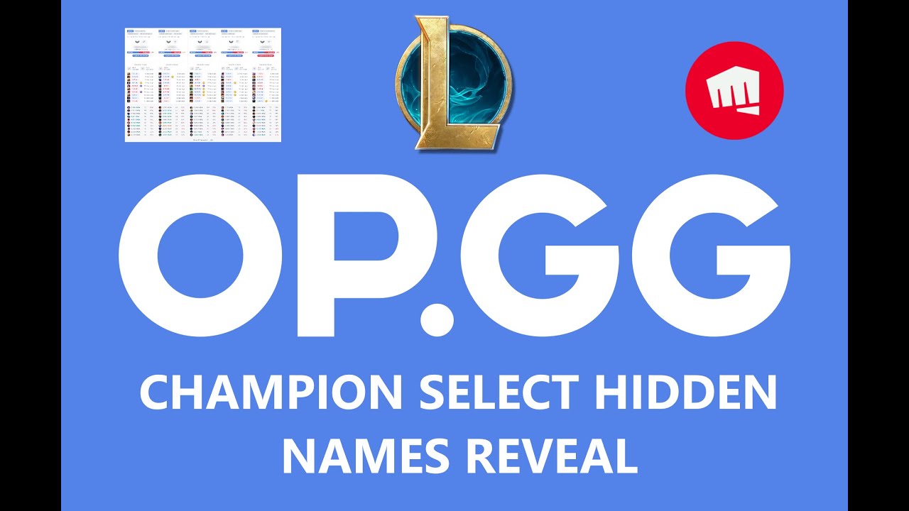 How to check teammates names in champion select in League of Legends ...